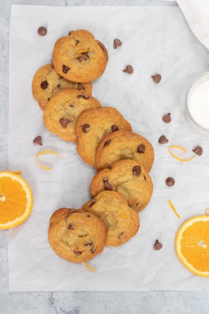 The Best Orange Chocolate Chip Cookies - Maple and Thyme