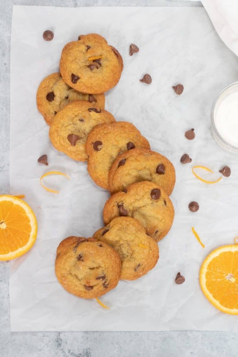 The Best Orange Chocolate Chip Cookies - Maple and Thyme