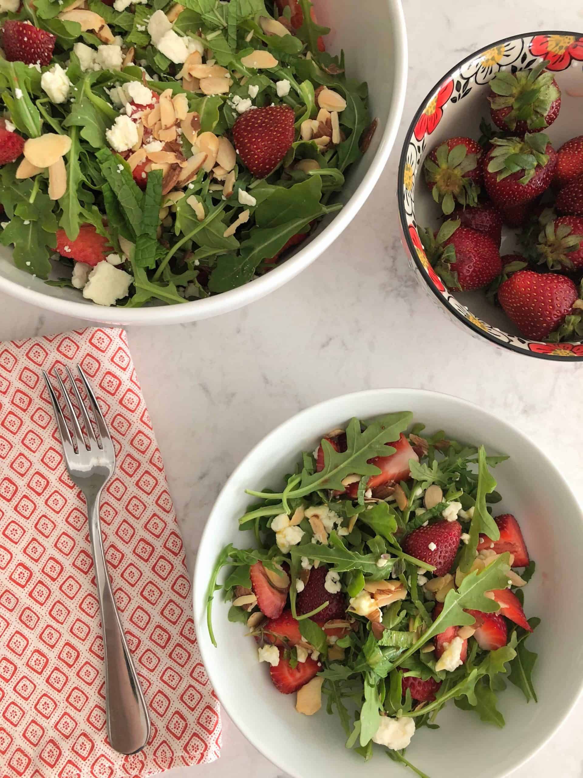 Strawberry Salad with Maple and Thyme Vinaigrette - Maple and Thyme