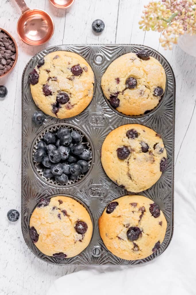 Blueberry Chocolate Chip Muffins - Maple and Thyme