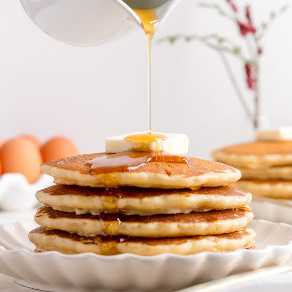Pancakes for Two (Light, Fluffy and Made From Scratch)