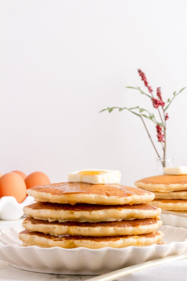 Light and Fluffy Pancakes Recipe for Two - Maple and Thyme