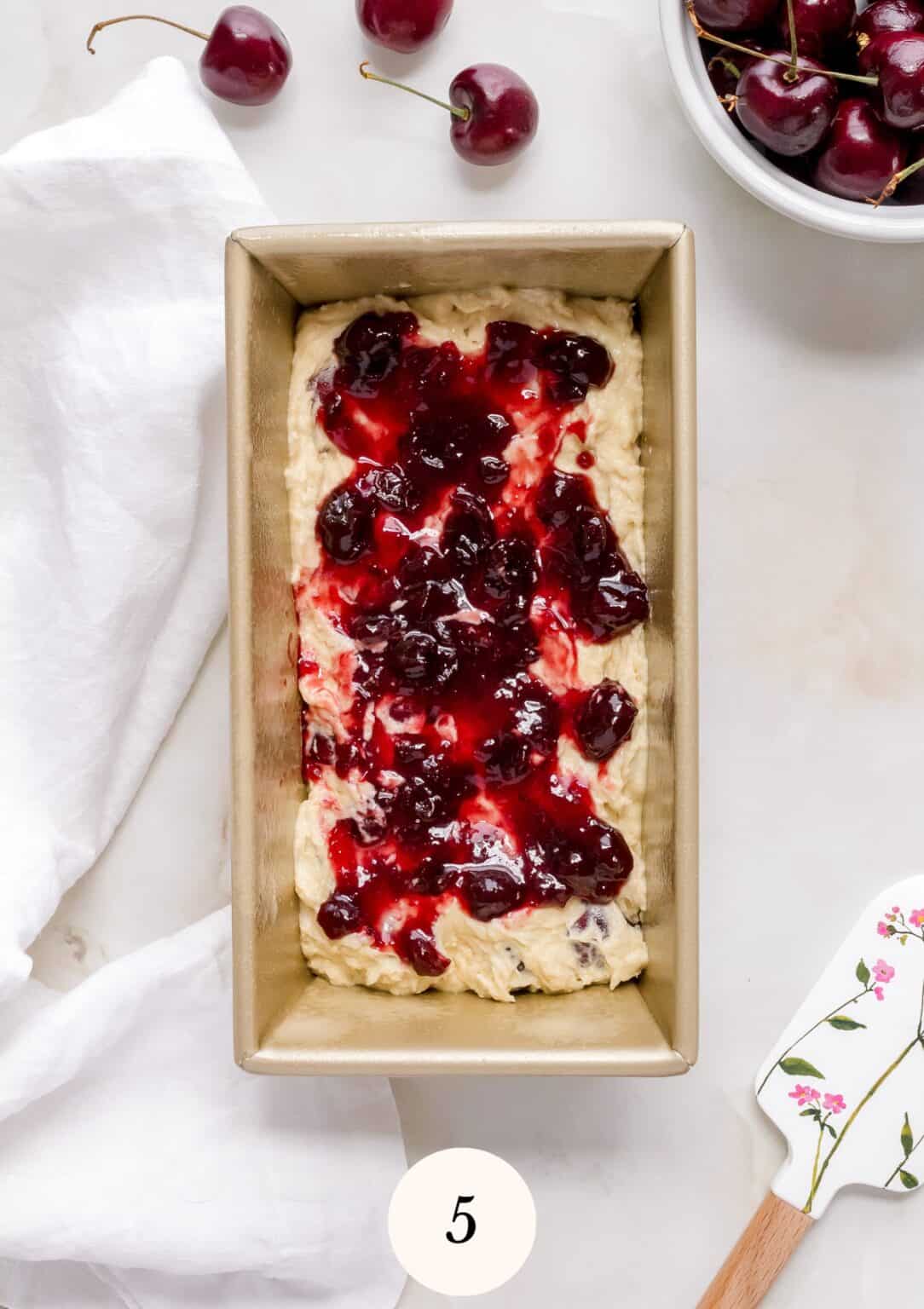 Easy Cherry Loaf Cake Recipe - Maple and Thyme