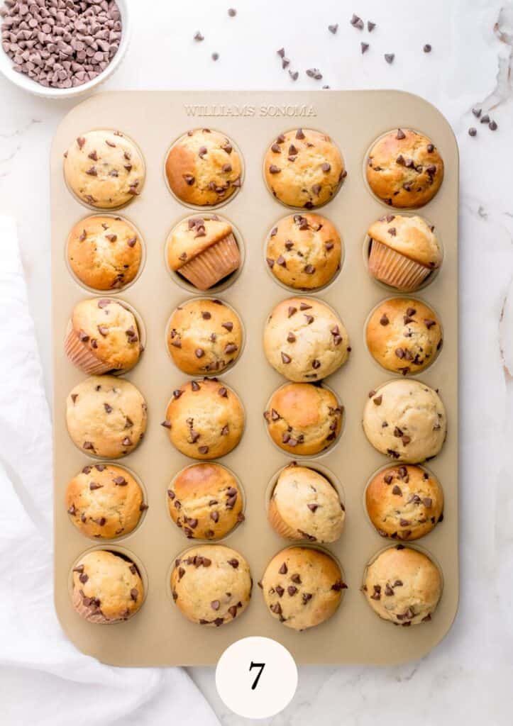 The Best Mini Chocolate Chip Muffins (Fluffy & Tender)