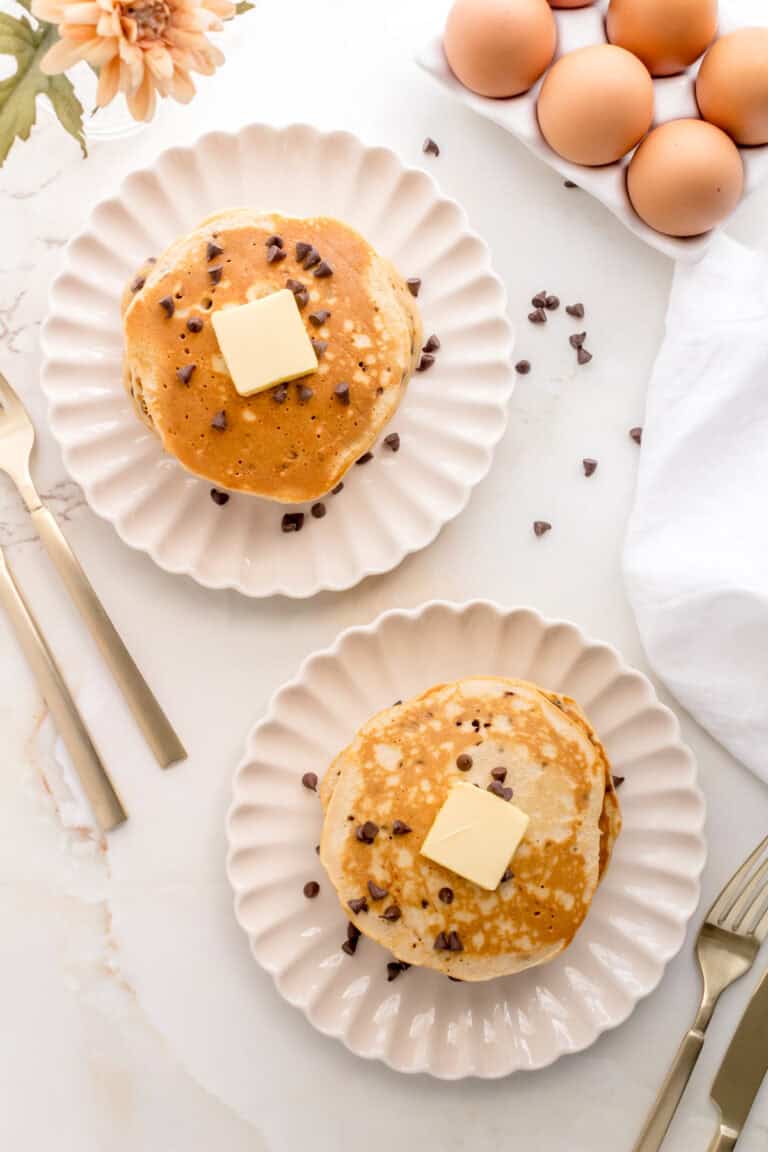 Chocolate Chip Pancakes - Maple and Thyme